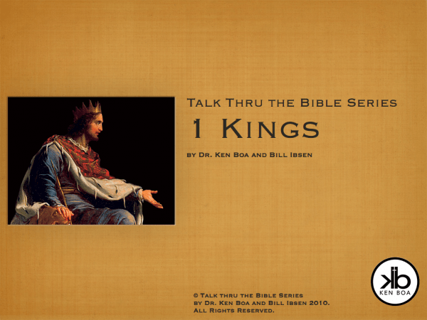 Talk Thru Overview 1 Kings Teacher Kit - Reflections Ministries
