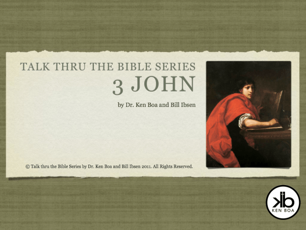 Talk Thru Overview 3 John Teacher Kit - Reflections Ministries